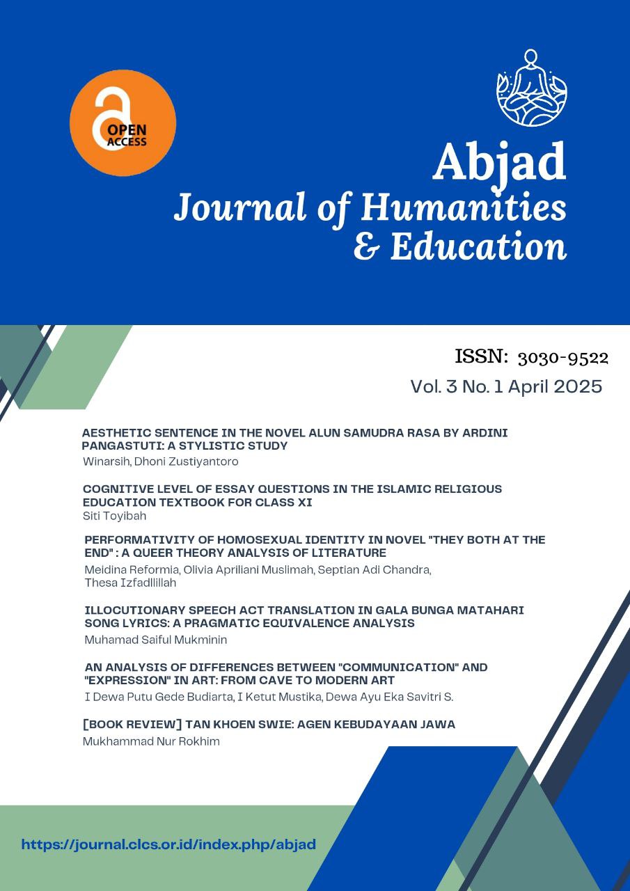 Cognitive Level of Essay Questions in the Islamic Religious Education ...